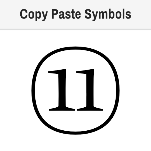 Circled Number Eleven Symbol Copy and Paste Text, ⑪ Meaning, Unicode